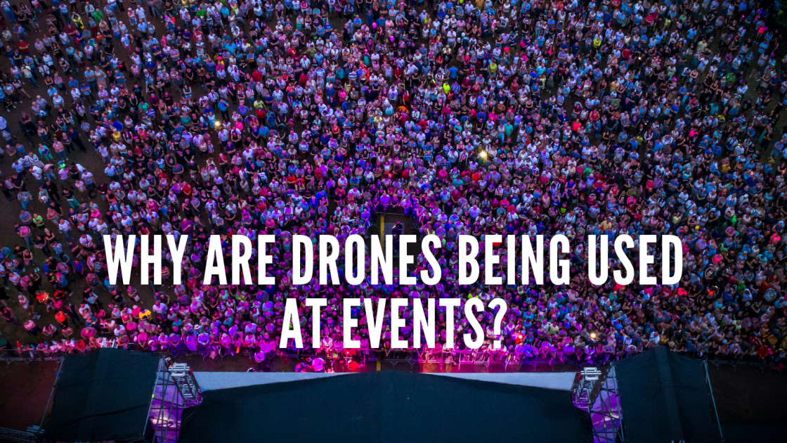 Why are drones being used at events?